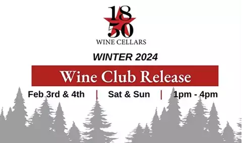 Attend 1850 Cellar Society Release Party ~ Saturday by registering on CellarPass